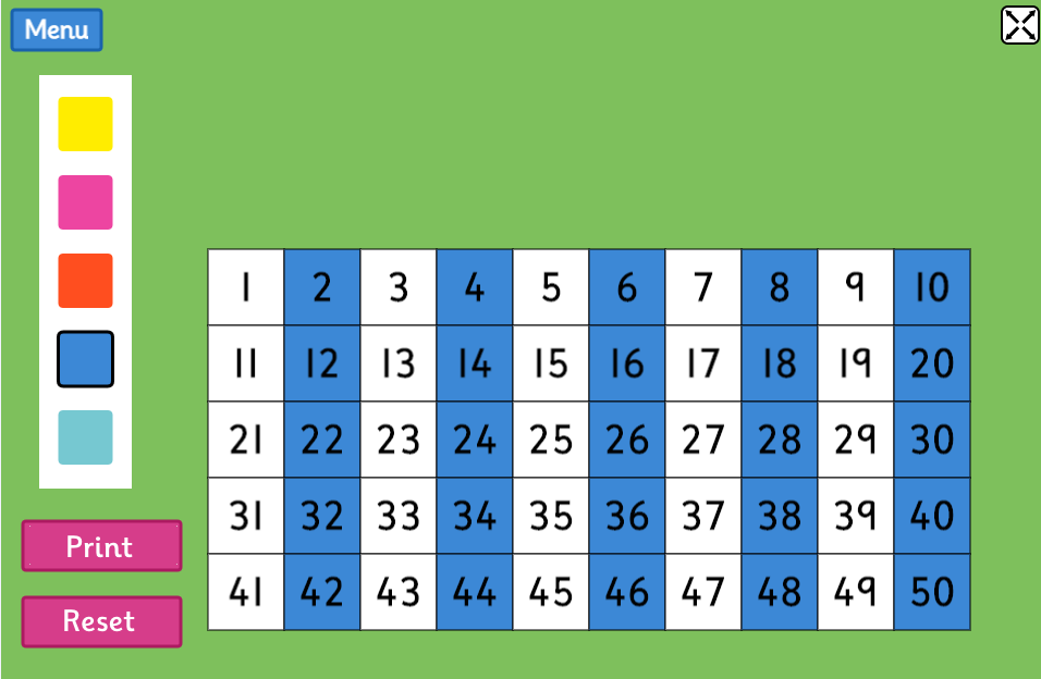 A Free Tablet Friendly Number Charts Resource Topmarks Blog