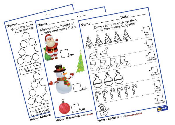 Maths Worksheets For Christmas Topmarks Blog