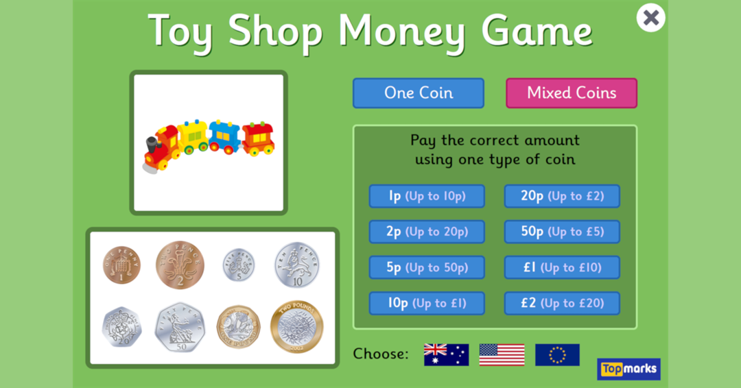 Fun Learning Games for Children about UK Money