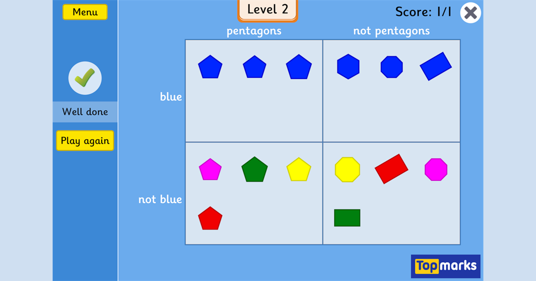 Fun data handling games for KS1 children