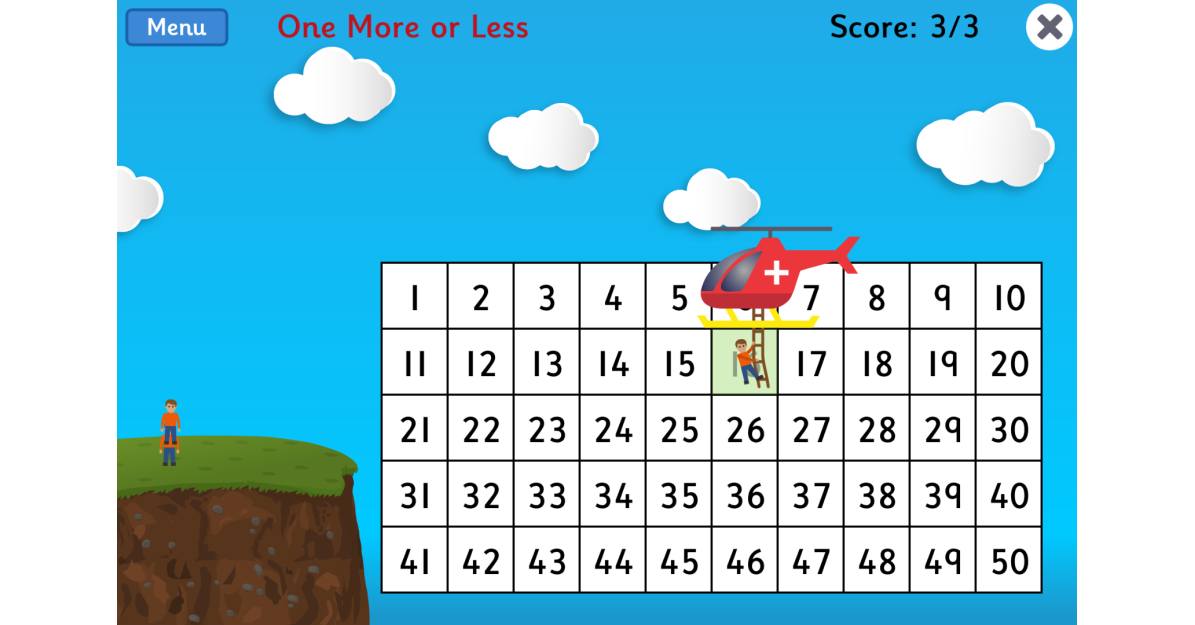 Chopper Squad More or Less - Mental Maths Game - 5 to 7 Year Olds