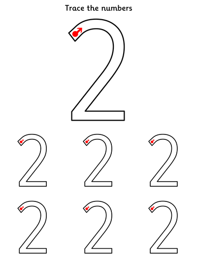 Worksheet: Number Formation, Two - Topmarks