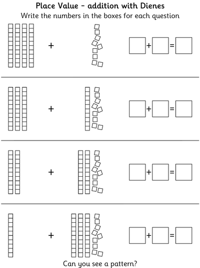 Worksheet: Recognising Partitioning in Addition, within 50 - Topmarks