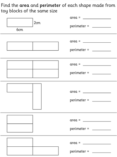 Worksheet: Area and Perimeter of Composite Rectilinear Shapes - Topmarks